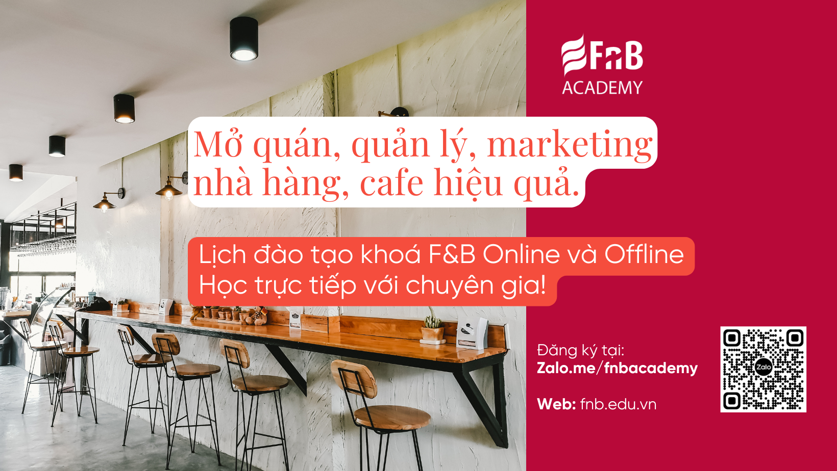 Lịch khoá học FnB Academy - FnB Academy